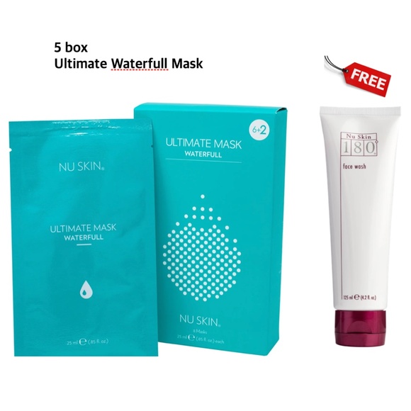 Nuskin | Skincare | 5 Box Ultimate Waterfull Mask Free Nu Skin 8 Face ...